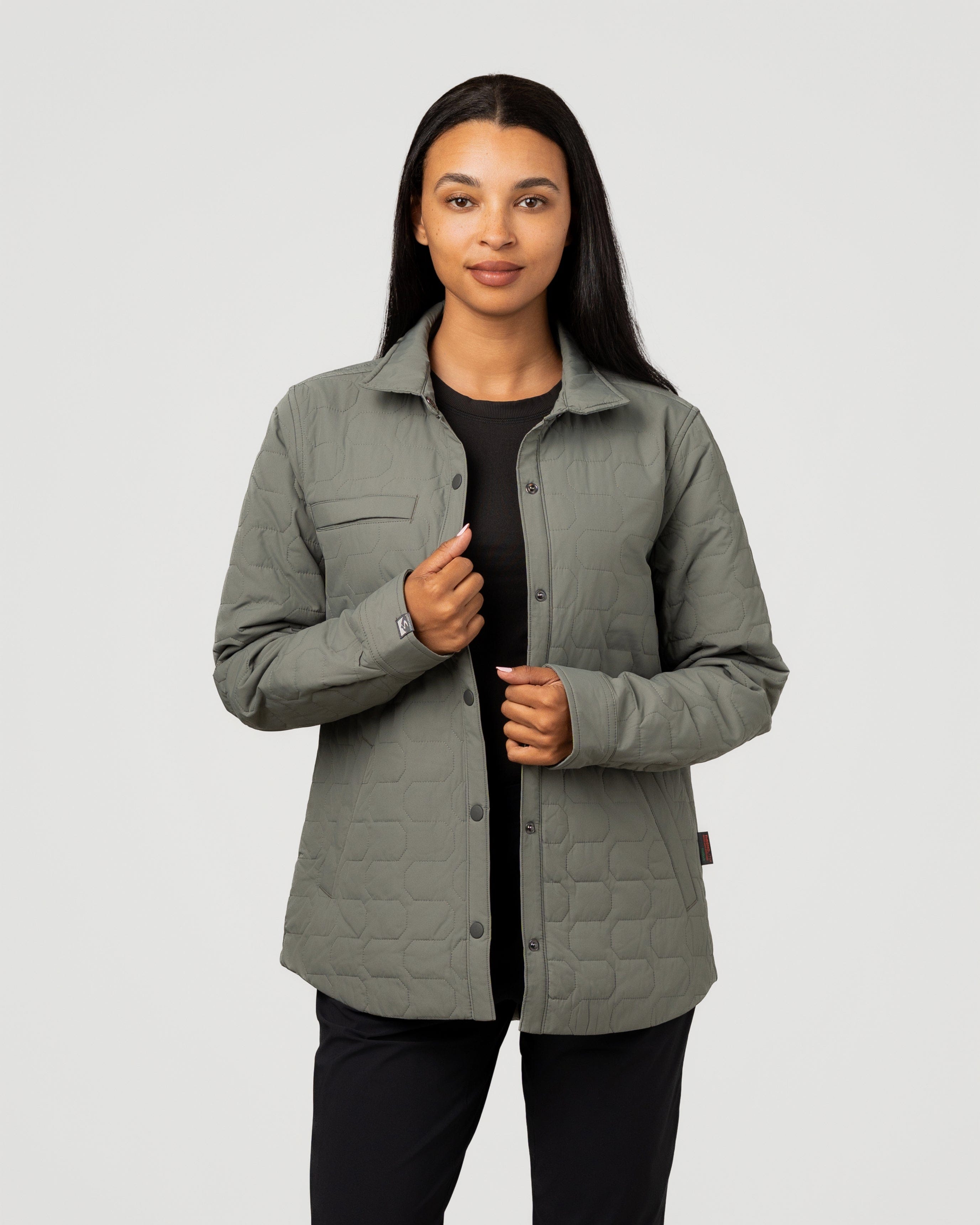 Women's Artisan Quilted Shirt Jacket – Storm Creek