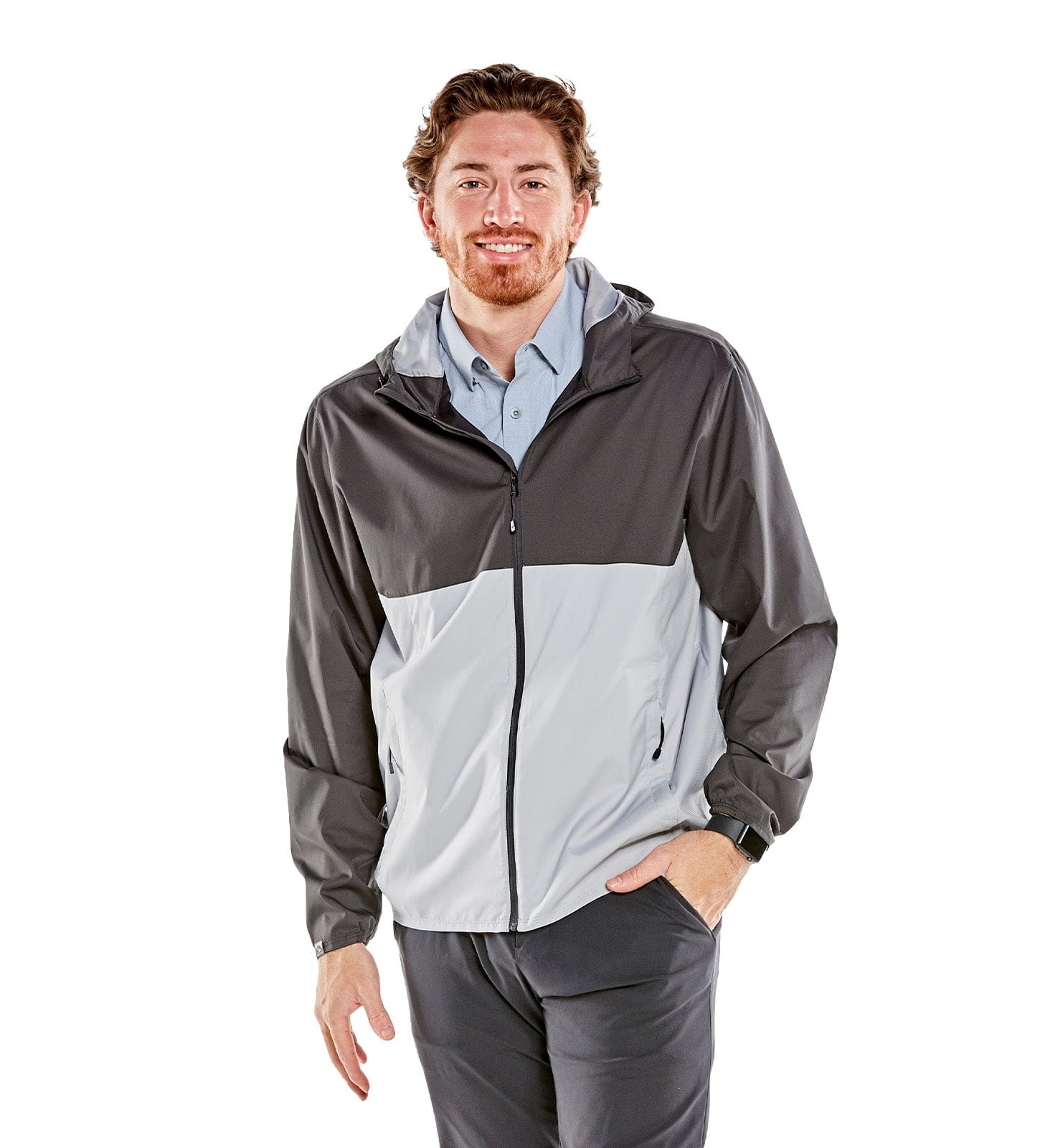 Men's Idealist Water-Resistant Windbreaker with Hood – Storm Creek